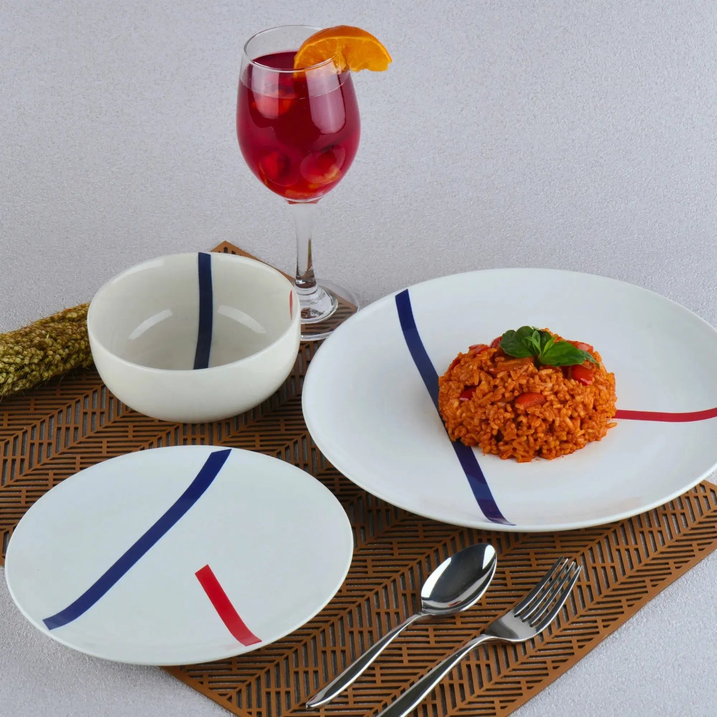 TAMO Premium Ceramic Dinner Plates Set of 6 | BlackCarrot