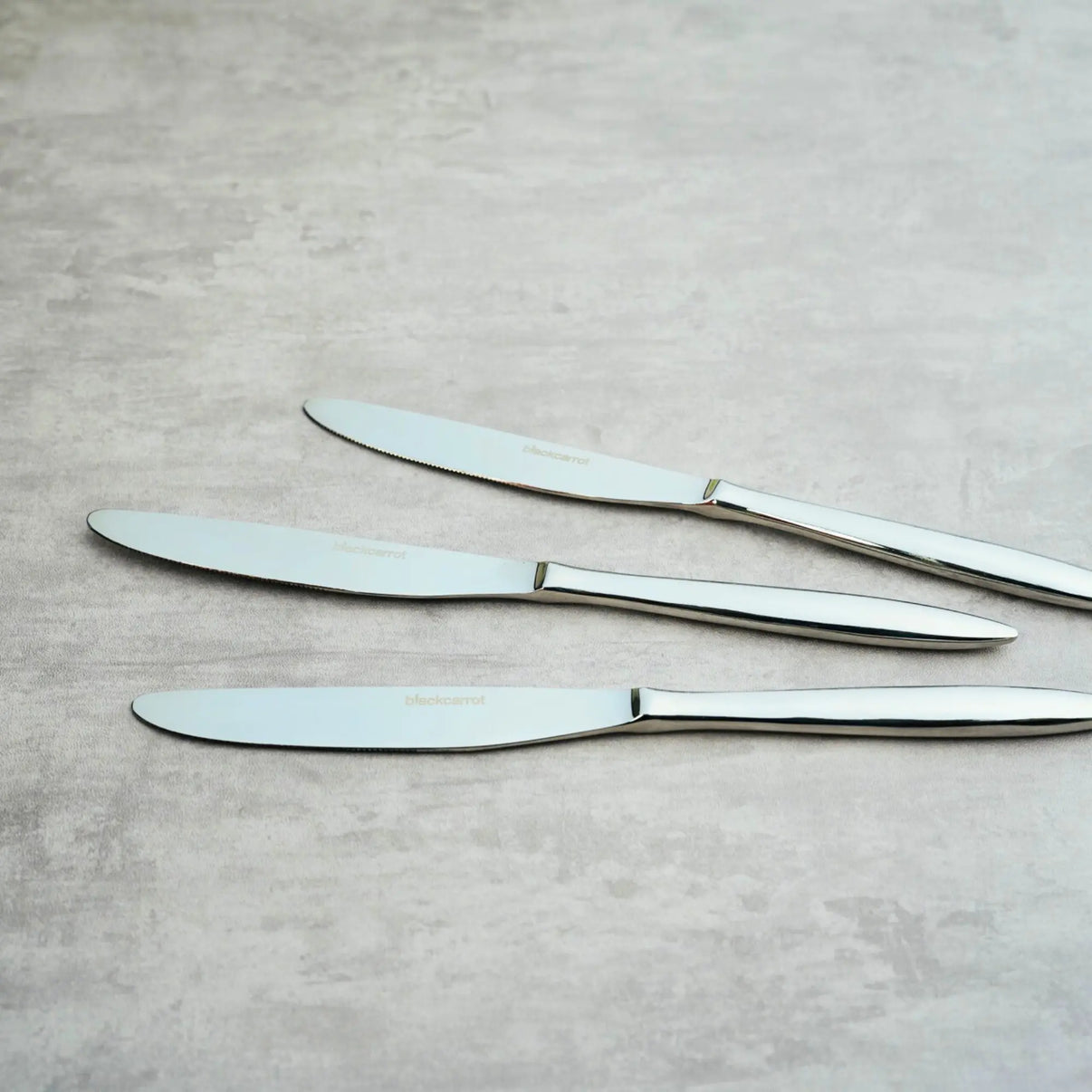 Silver Knife Set of 6 - Stainless Steel | Black Carrot – BlackCarrot